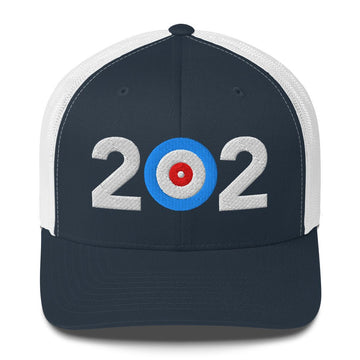 202 Area Code - Washington, D.C.- Trucker Cap